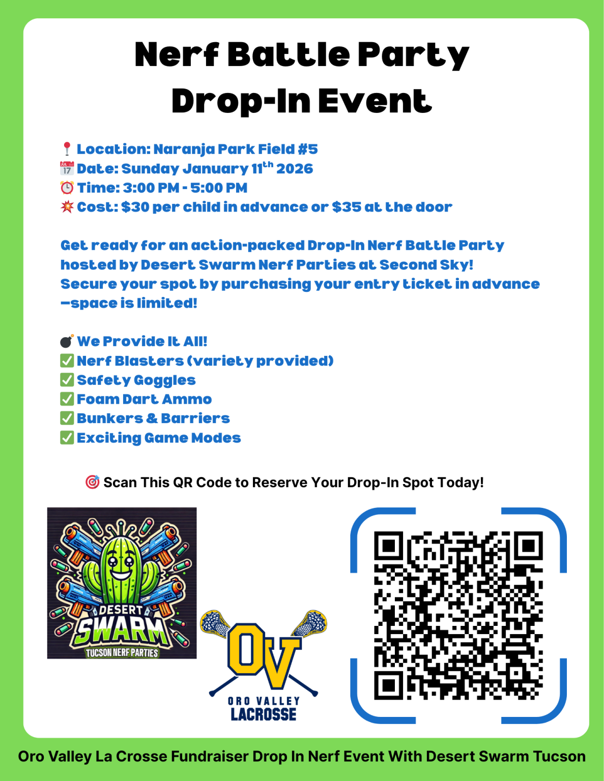 Nerf Battle Party Drop-in Event - ILoveOV.com